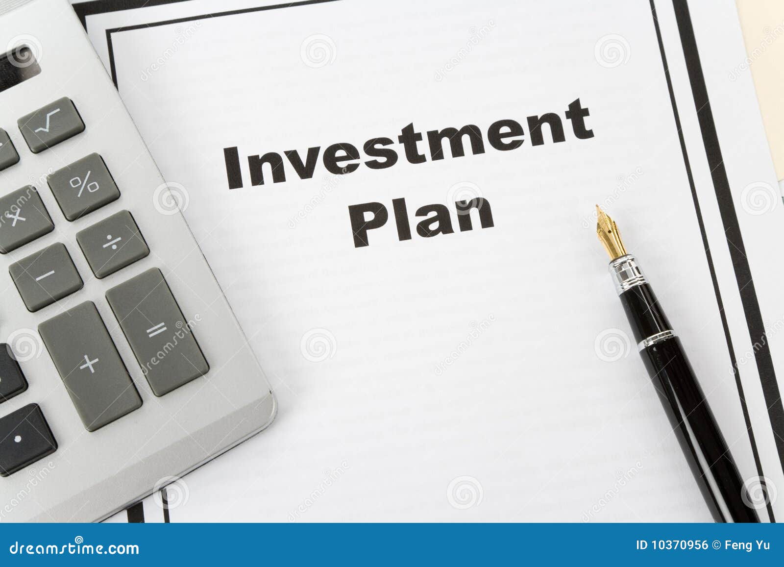 Het Plan Van De Investering Stock Foto - Image of financiën ...