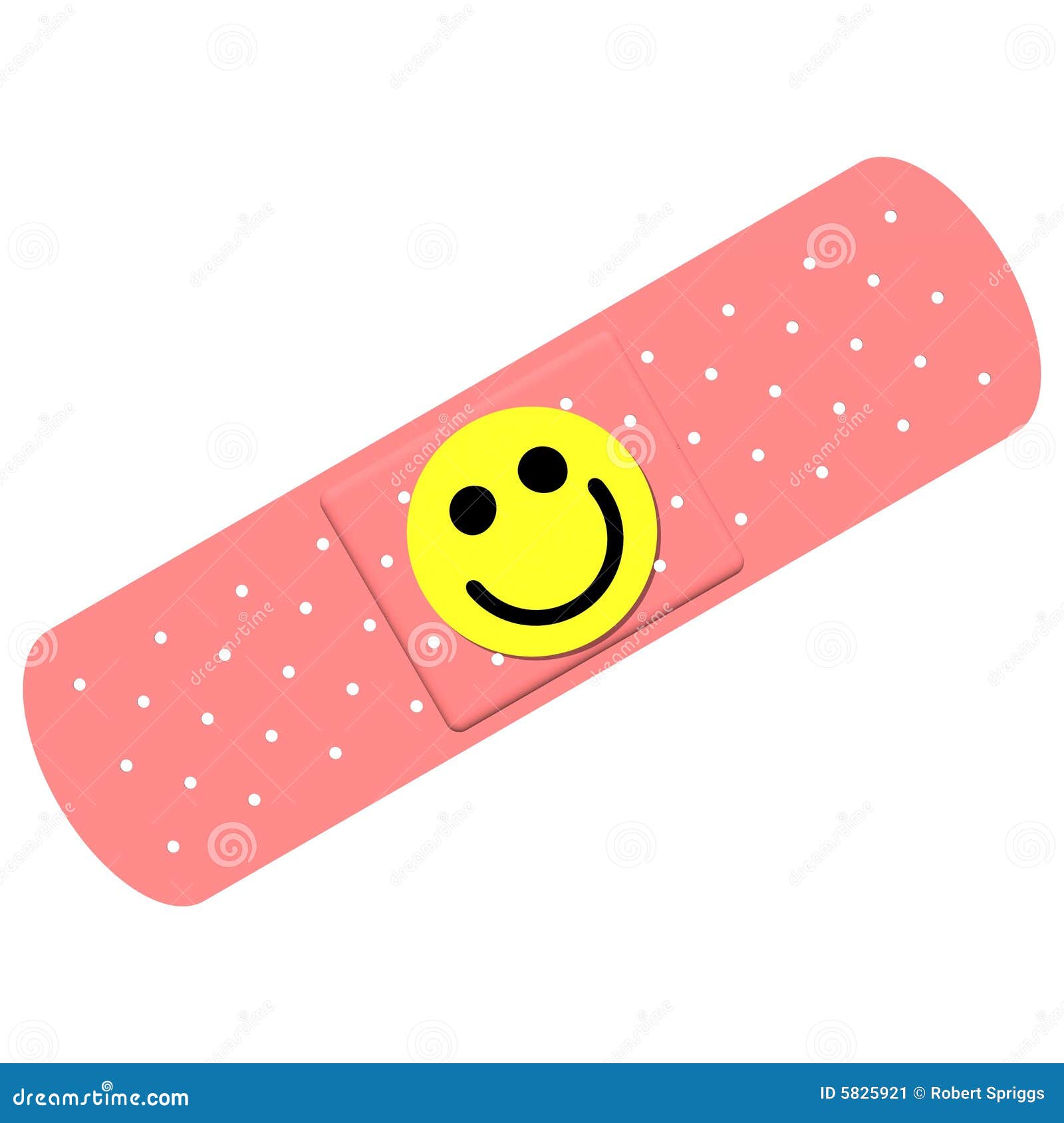 Het Pleister Van Het Gezicht Van Smiley Stock Illustratie ...