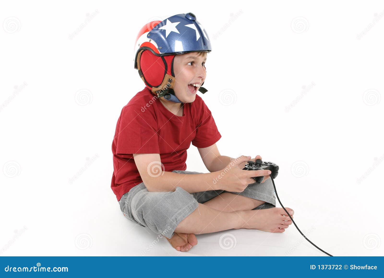 Het Plezier Dat Van Jongens Een Computerspel Speelt Stock Foto - Image ...