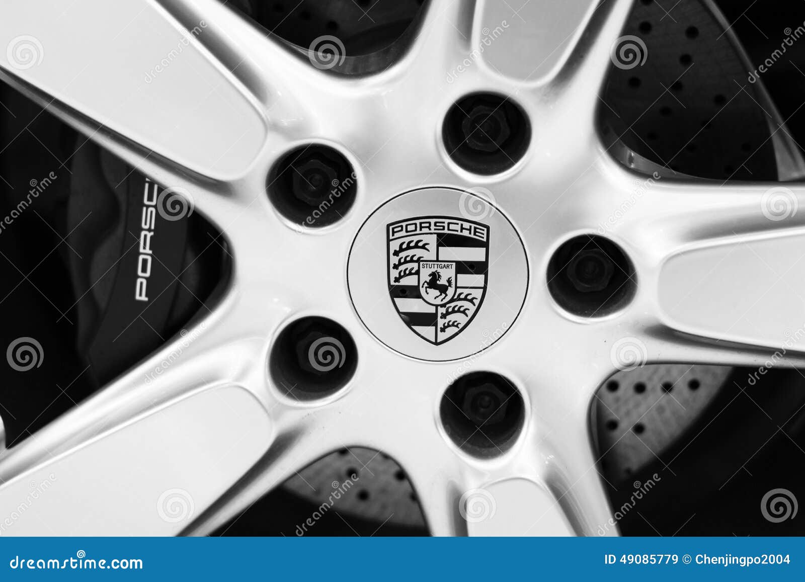 Het Porsche-embleem redactionele stock afbeelding. Image of sporten ...