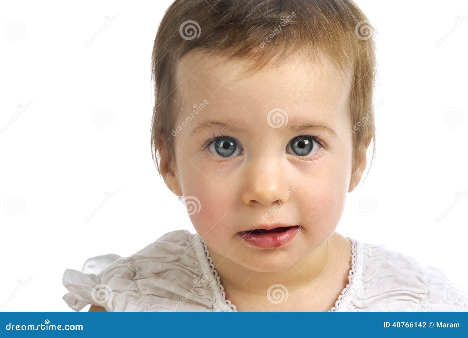 Het portret van de baby stock foto. Image of uitdrukking - 40766142