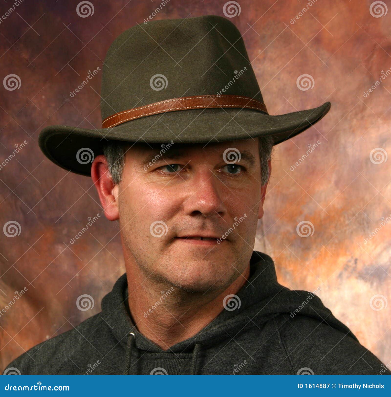 Het Portret Van De Cowboy of Van De Eigenaar Van Een Ranch Stock ...