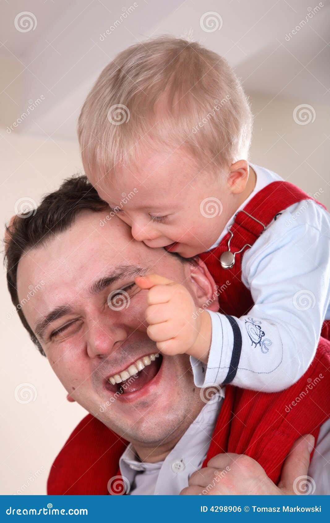 Het Portret Van De Vader En Van De Zoon Stock Foto - Image of inhoud ...