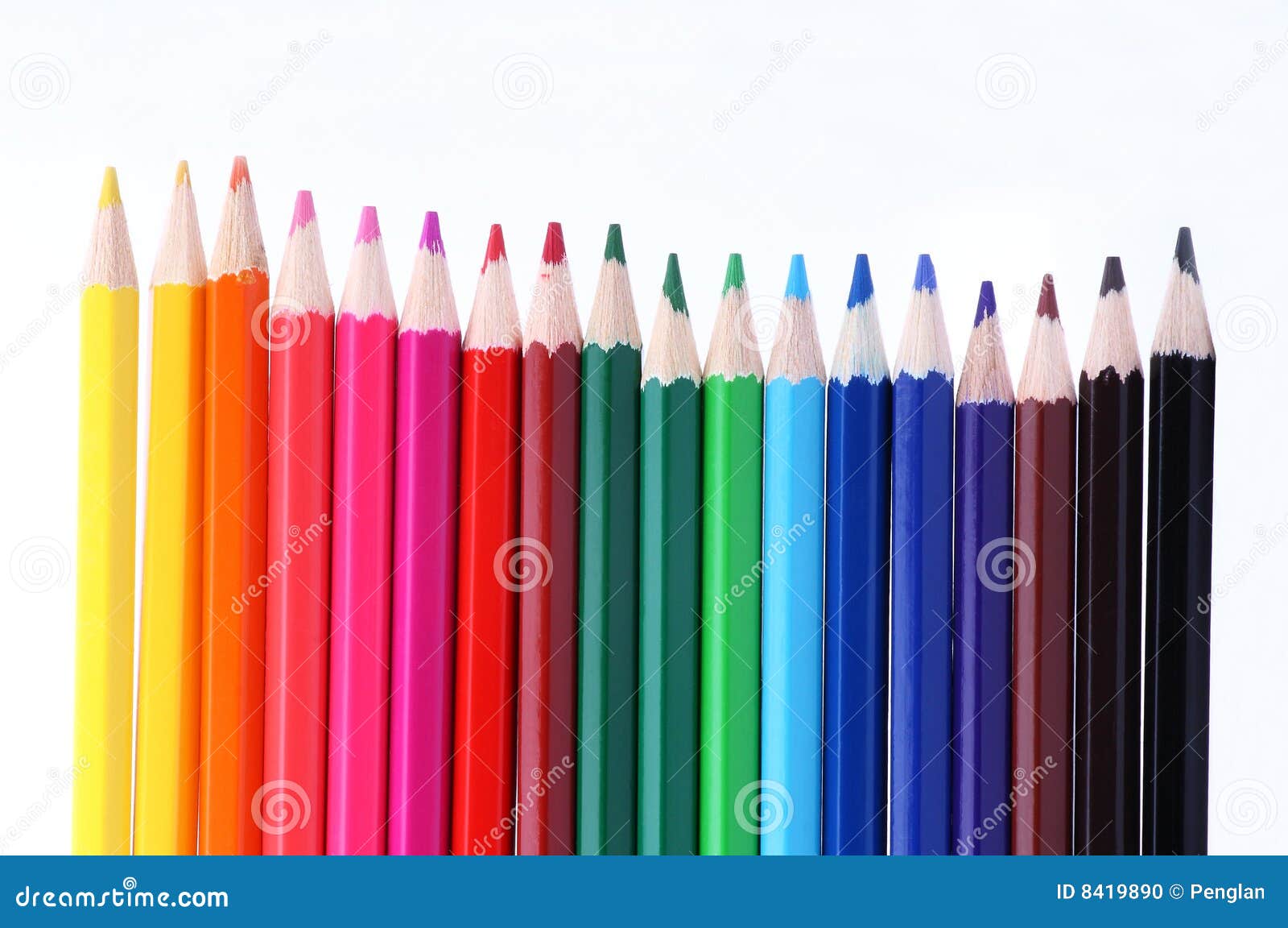 Het potlood van de kleur stock foto. Image of kunstenaar - 8419890
