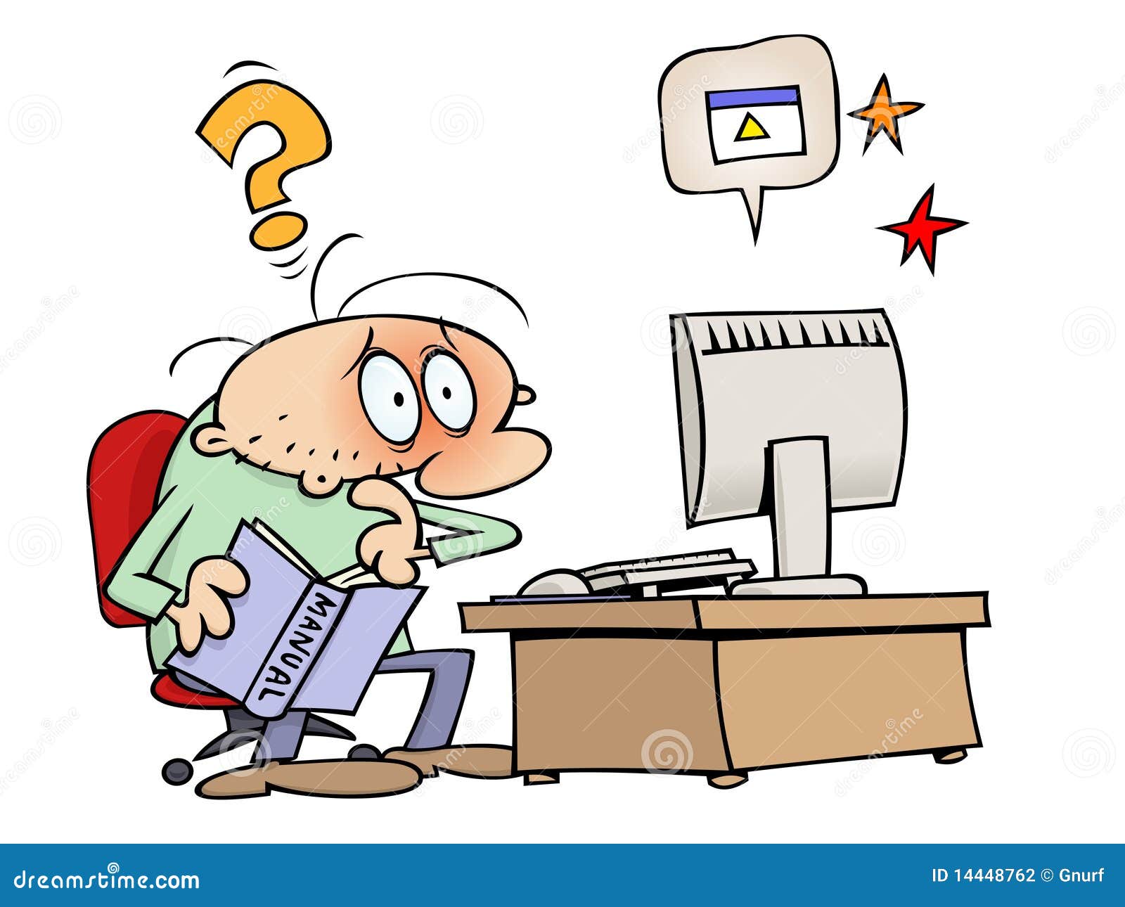 Het Probleem Van De Computer Vector Illustratie - Illustration of ...