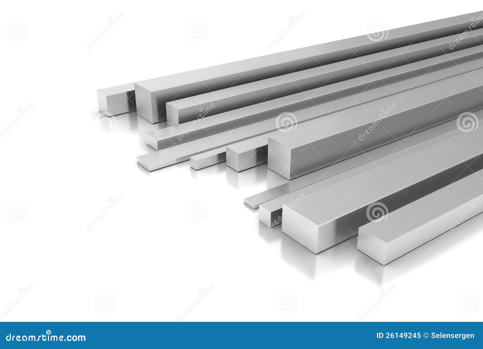 Het Profiel van het metaal stock illustratie. Illustration of rechthoek ...