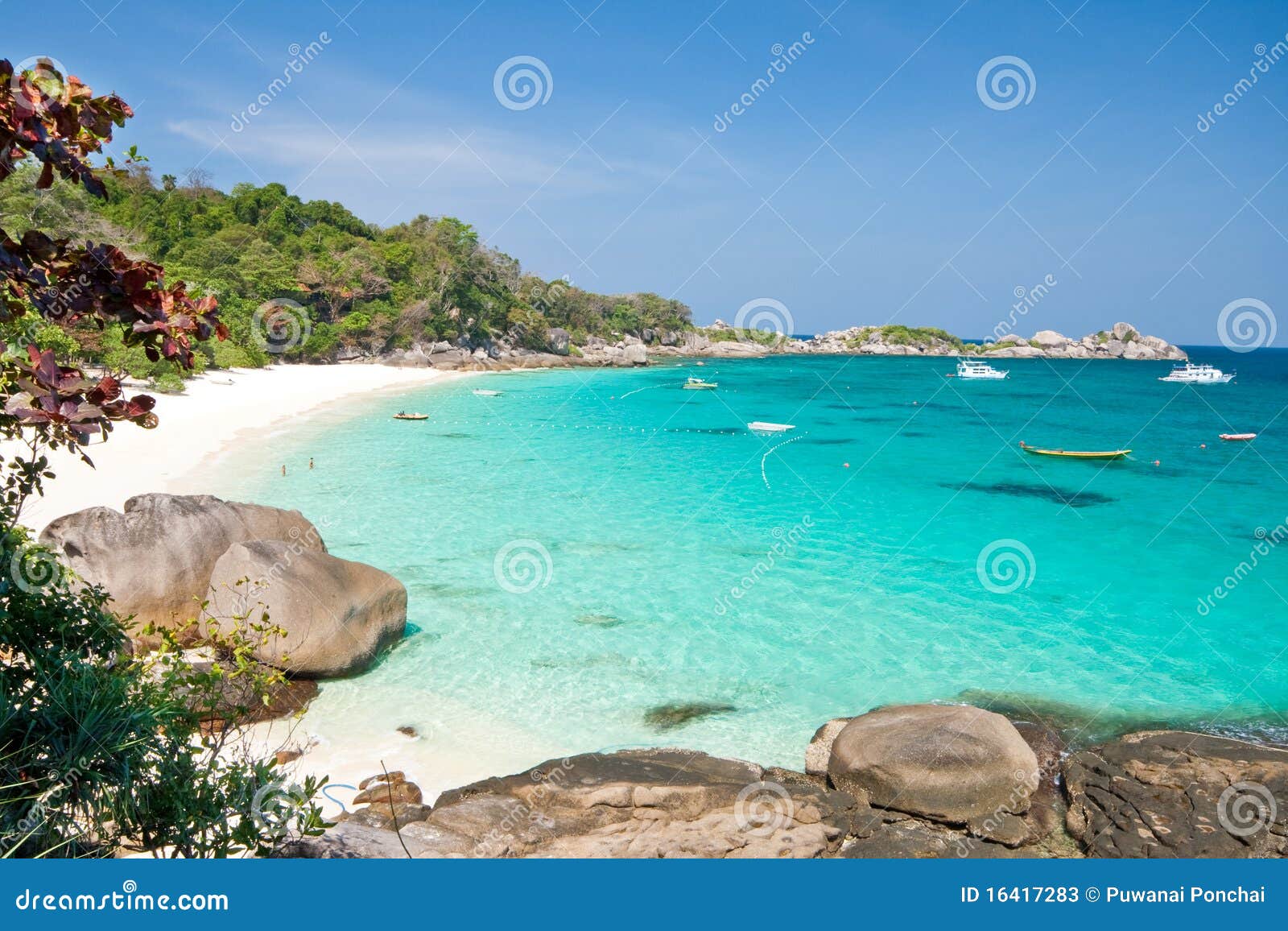 Het Punt Van De Mening, Similan Eilanden, Zuiden Van Thailand Stock ...
