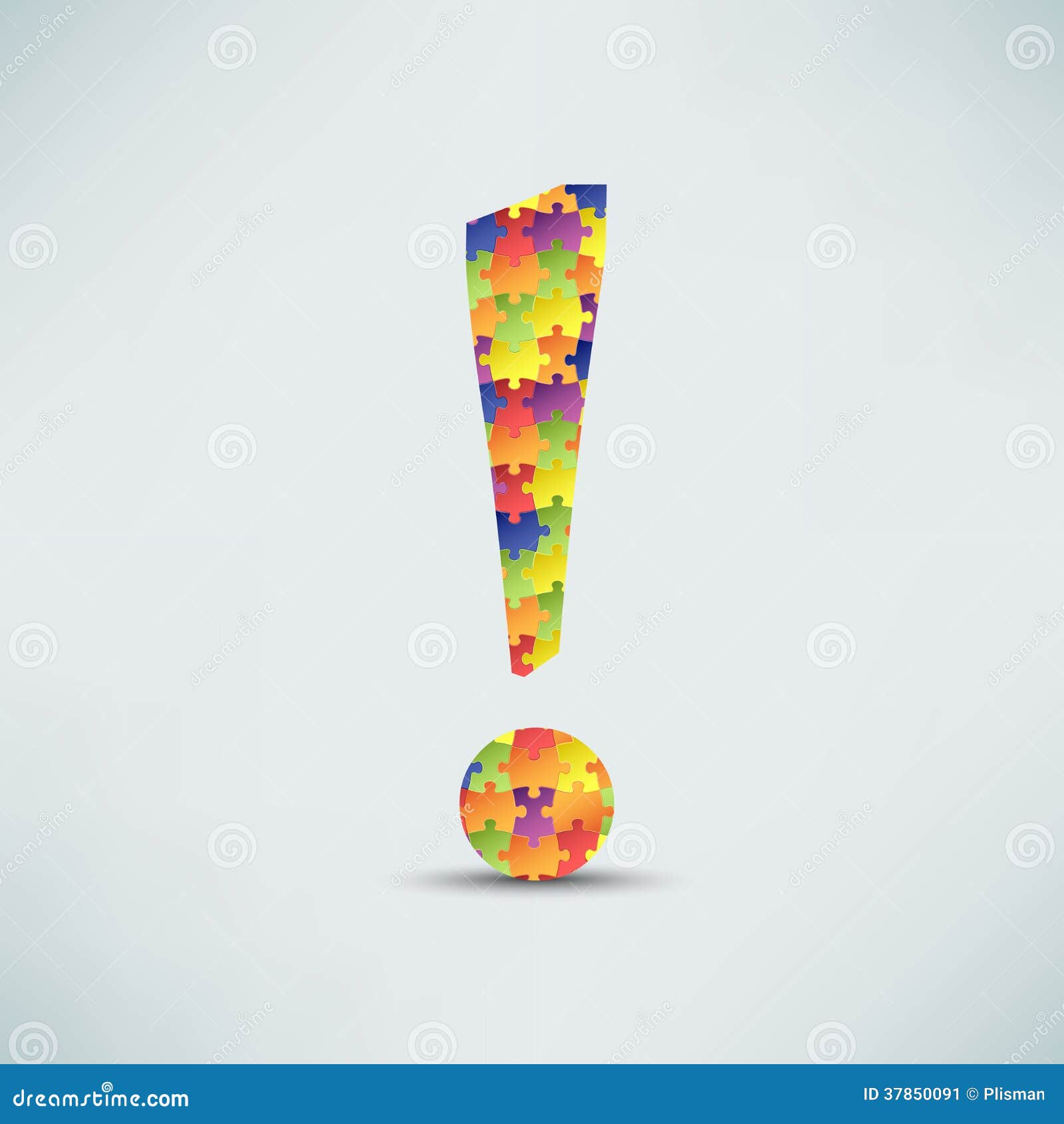 Het Raadselachtergrond Van Het Uitroepteken Vector Illustratie ...