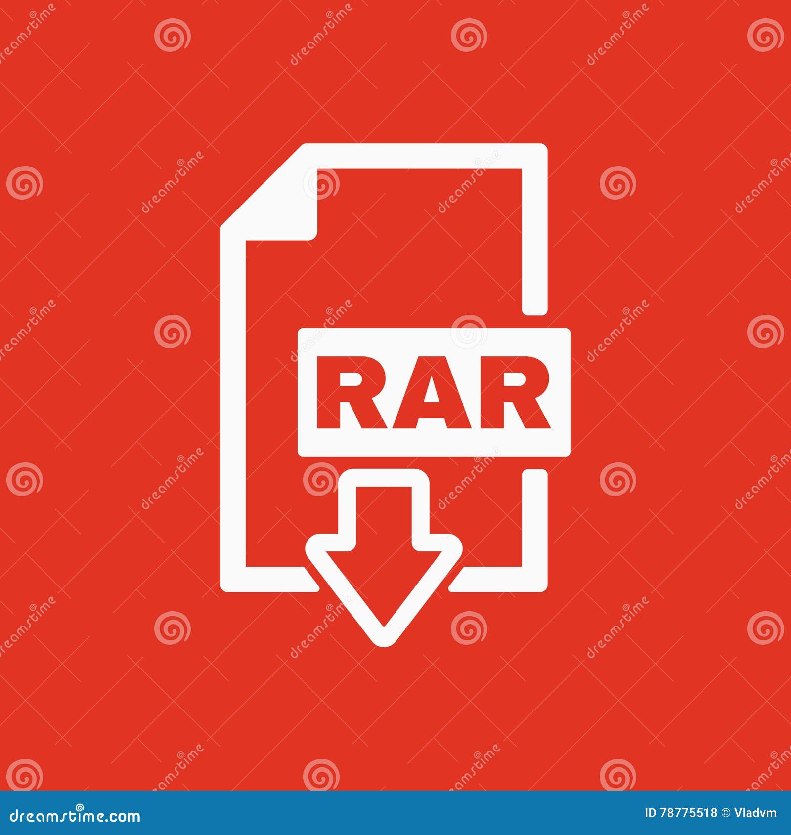 Het RAR-dossierpictogram Archief En Samengeperst Symbool Vector ...