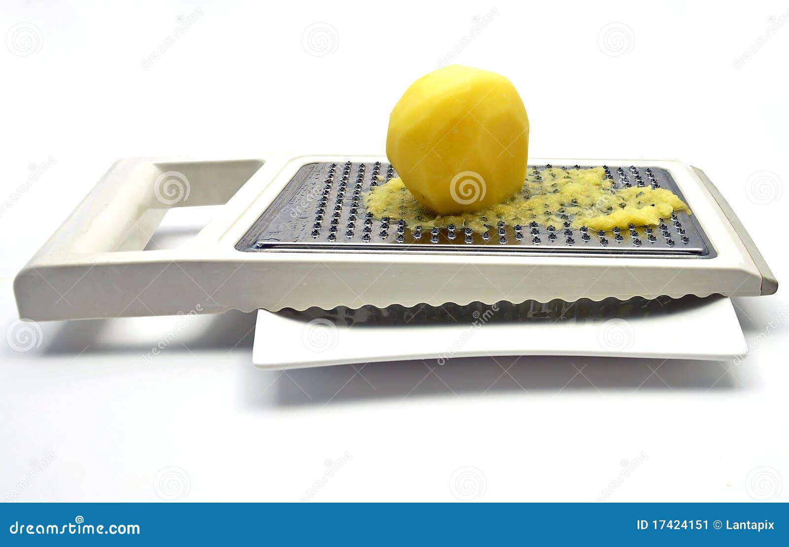 Het Raspen Van De Aardappel Stock Afbeelding - Image of plaat, rasp ...