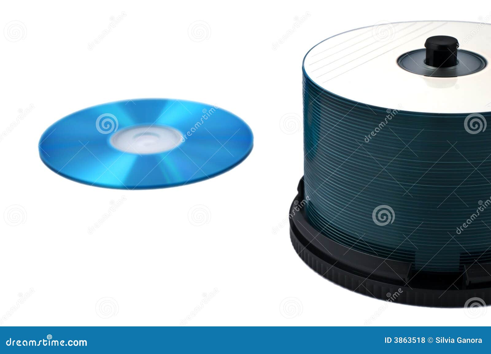 Het rek van CD stock foto. Image of geluid, geïsoleerd - 3863518