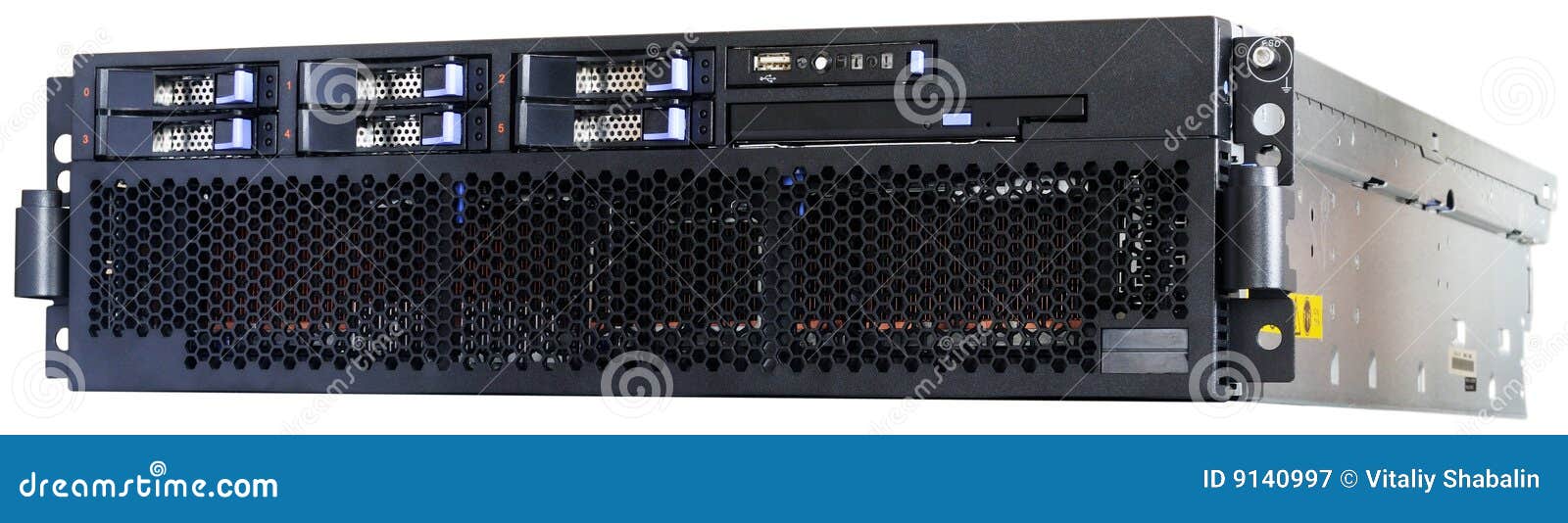 Het rek zet server op stock afbeelding. Image of hardware - 9140997