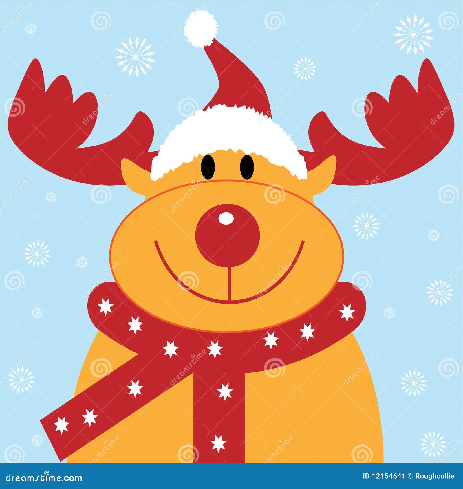 Het Rendier van Kerstmis vector illustratie. Illustration of kerstmis ...