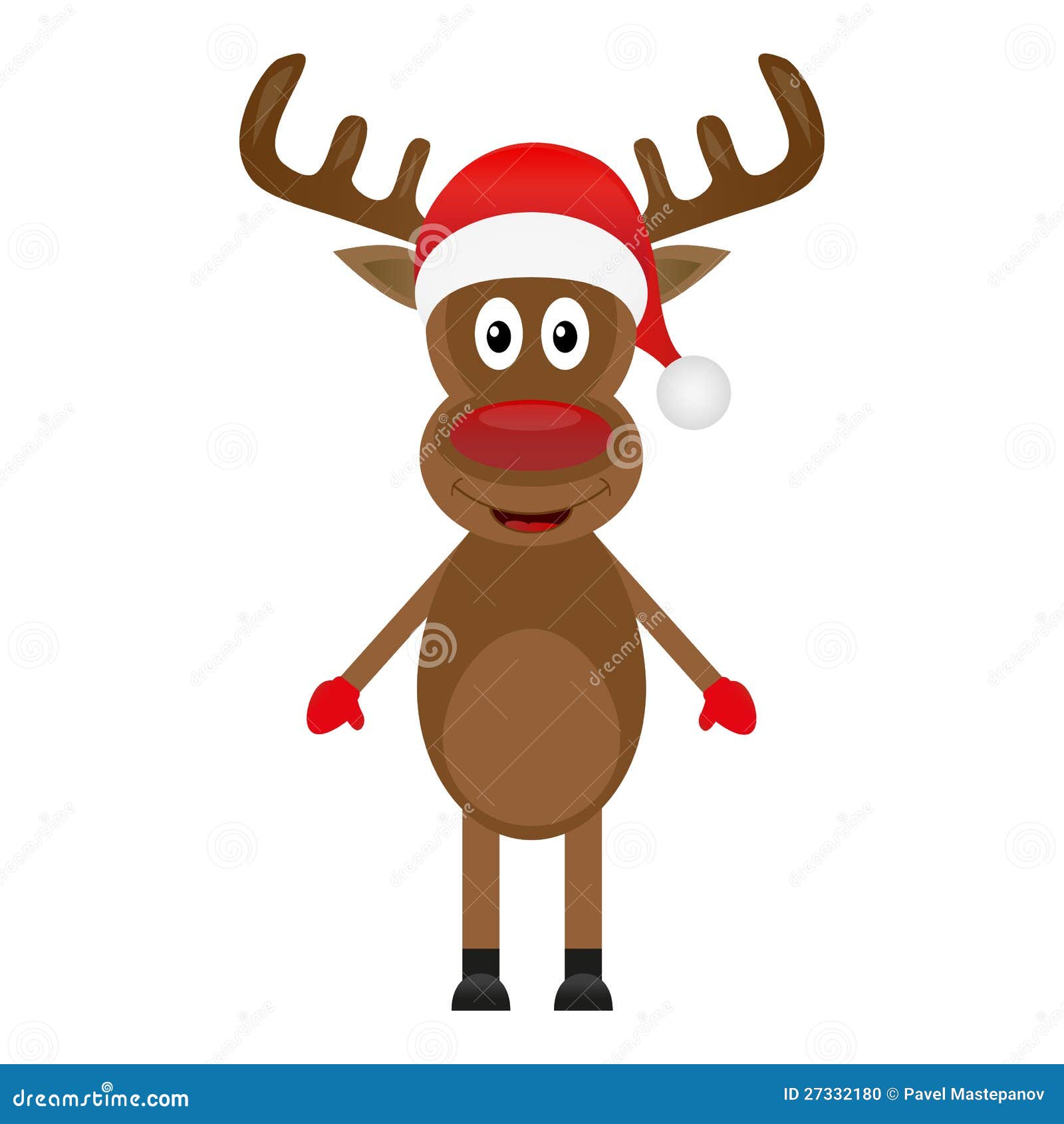 Het rendier van Kerstmis vector illustratie. Illustration of geïsoleerd ...