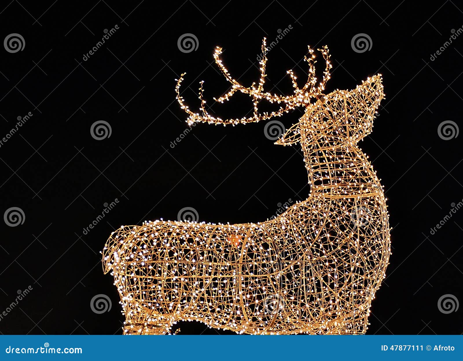 Het rendier van Kerstmis stock afbeelding. Image of lantaarn - 47877111