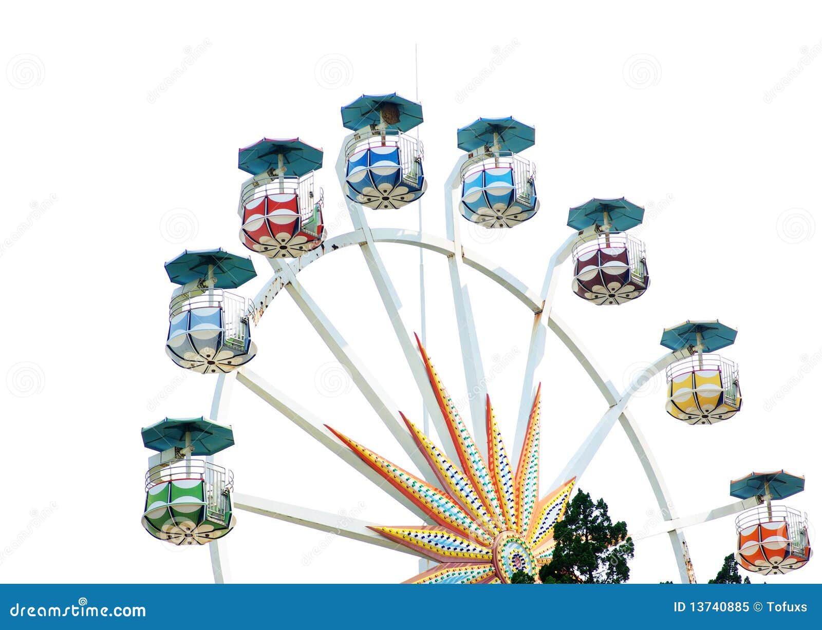 Het reuzenrad stock afbeelding. Image of vrolijk, carnaval - 13740885