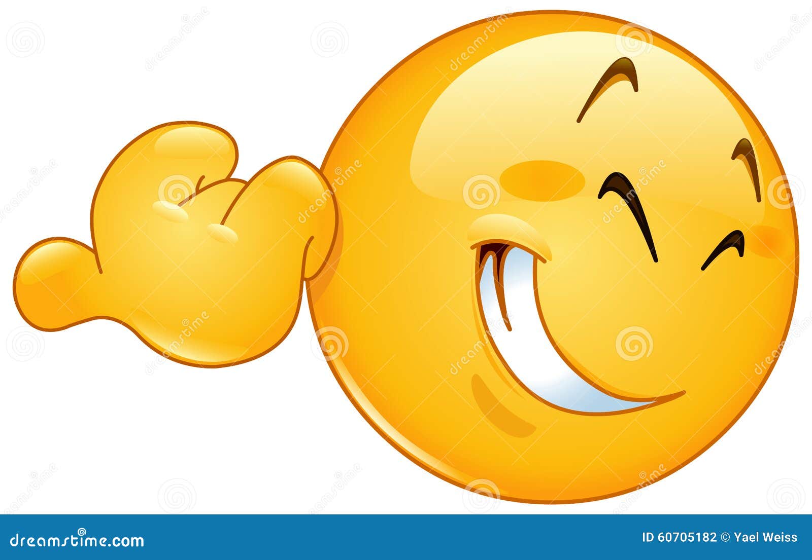 Het Richten Met Duim Emoticon Vector Illustratie - Illustration of ...
