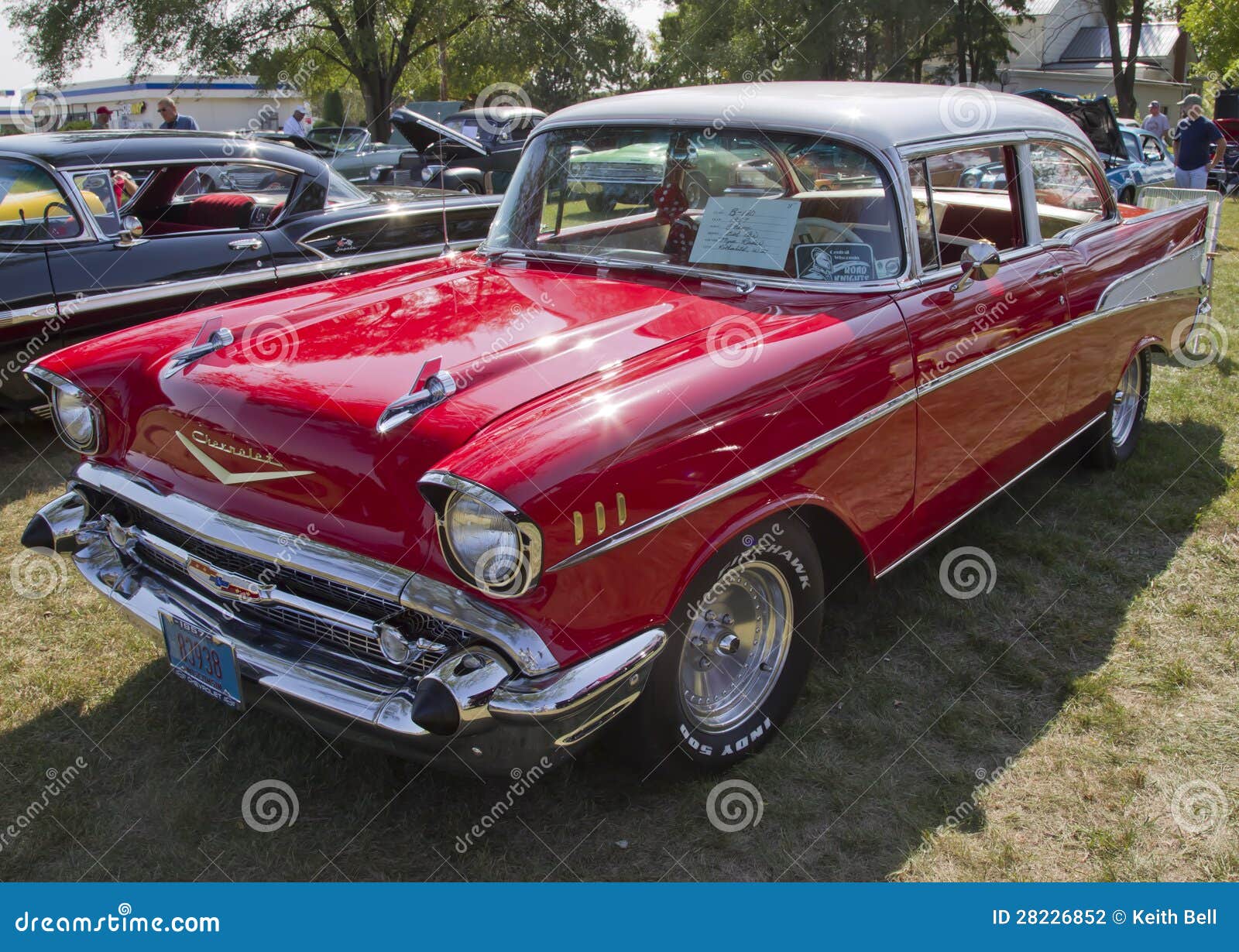 Het Rode Bel Air Chevy Van 1957 Redactionele Fotografie - Image of ...