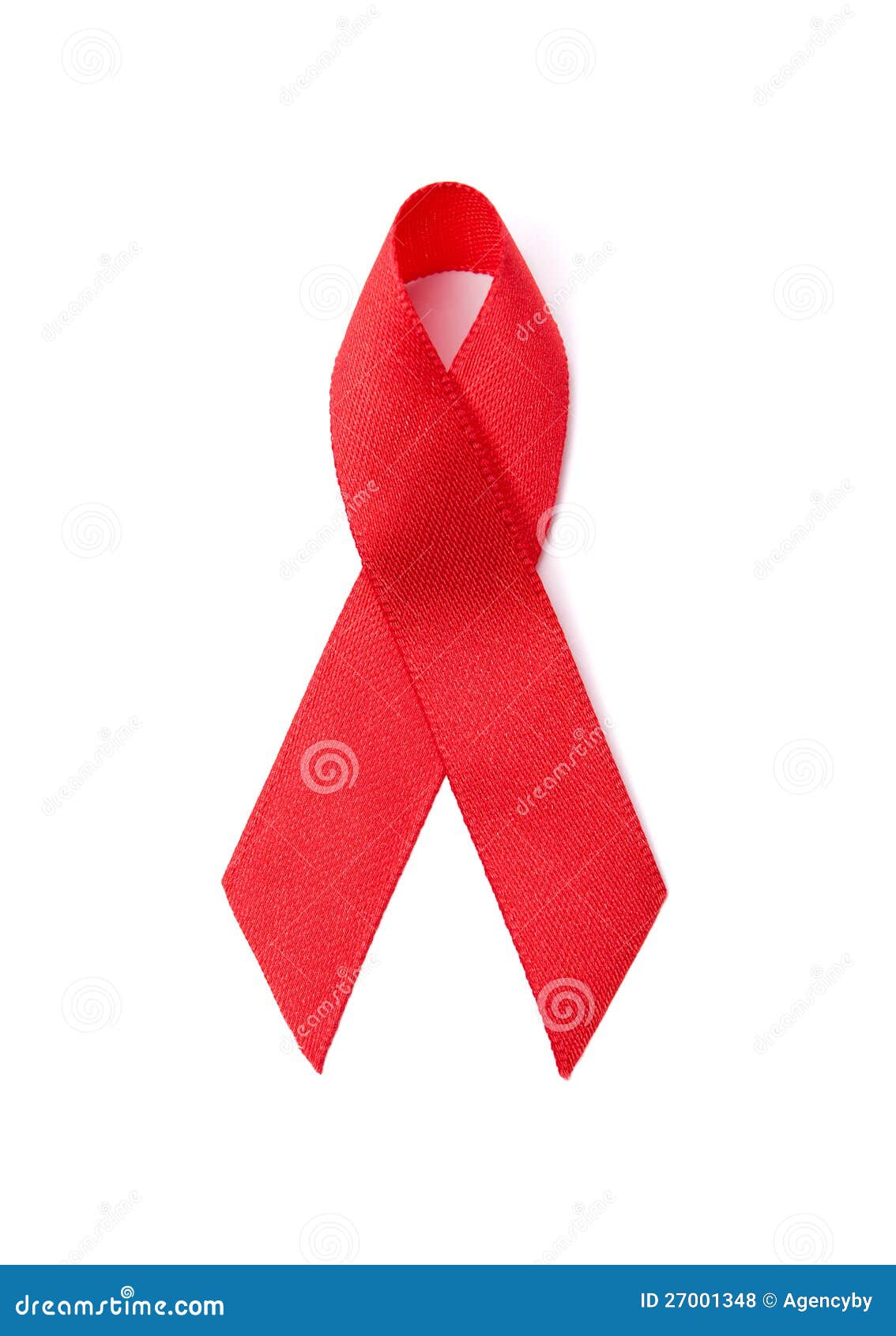 Het Rode Lint is Symbool Van Hulpvoorlichting Stock Foto - Image of ...