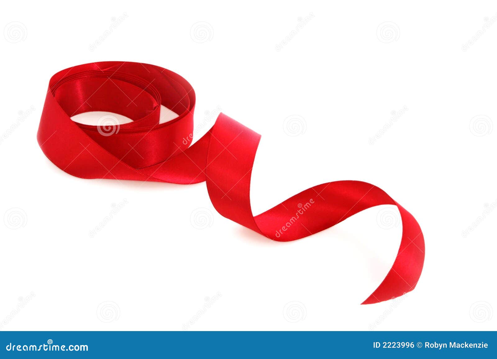 Het Rode Lint Van Het Satijn Stock Foto - Image of broodje, geïsoleerd ...