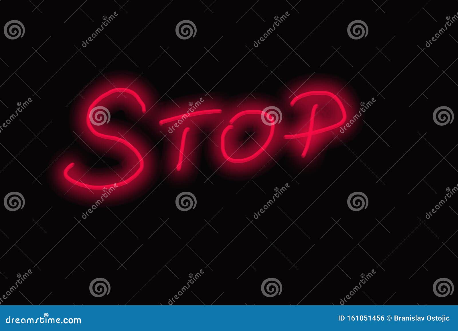 Het Rode Neon Van Het Einde Die Teksteken Handschrift Geven Stock ...