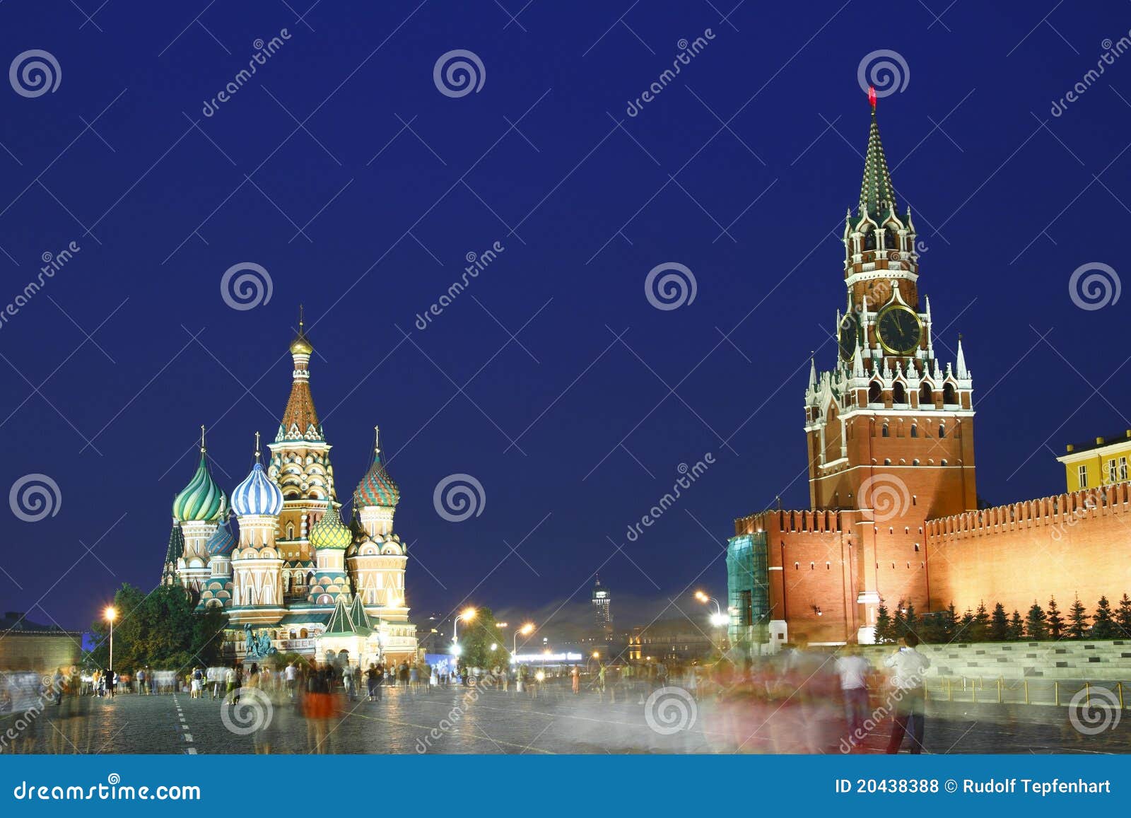 Het rode Vierkant stock foto. Image of licht, kapel, tsaar - 20438388