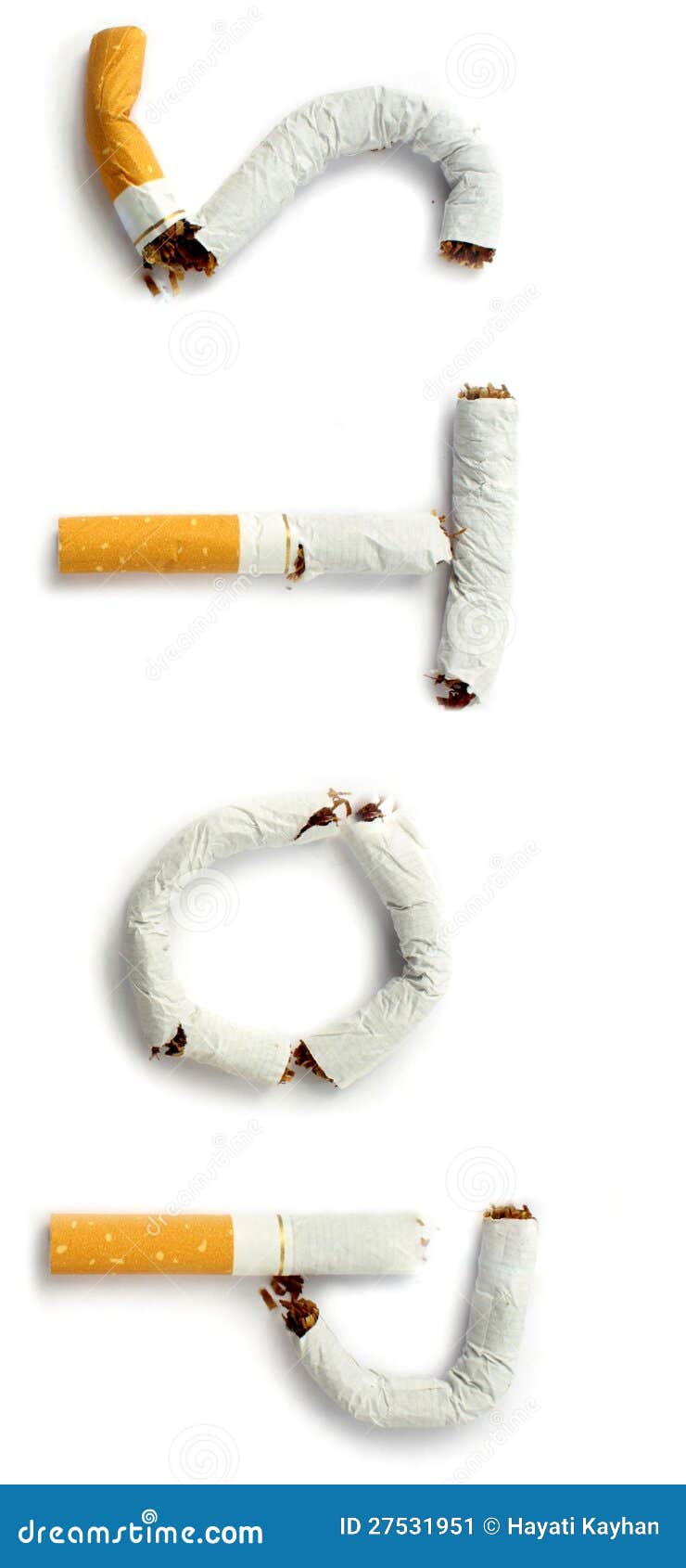 Het roken van het einde stock afbeelding. Image of preventie - 27531951