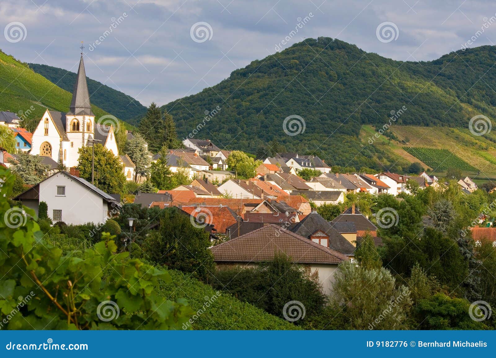 Het Romantische Dorp Van De Wijnstok in Duitsland Stock Foto - Image of ...