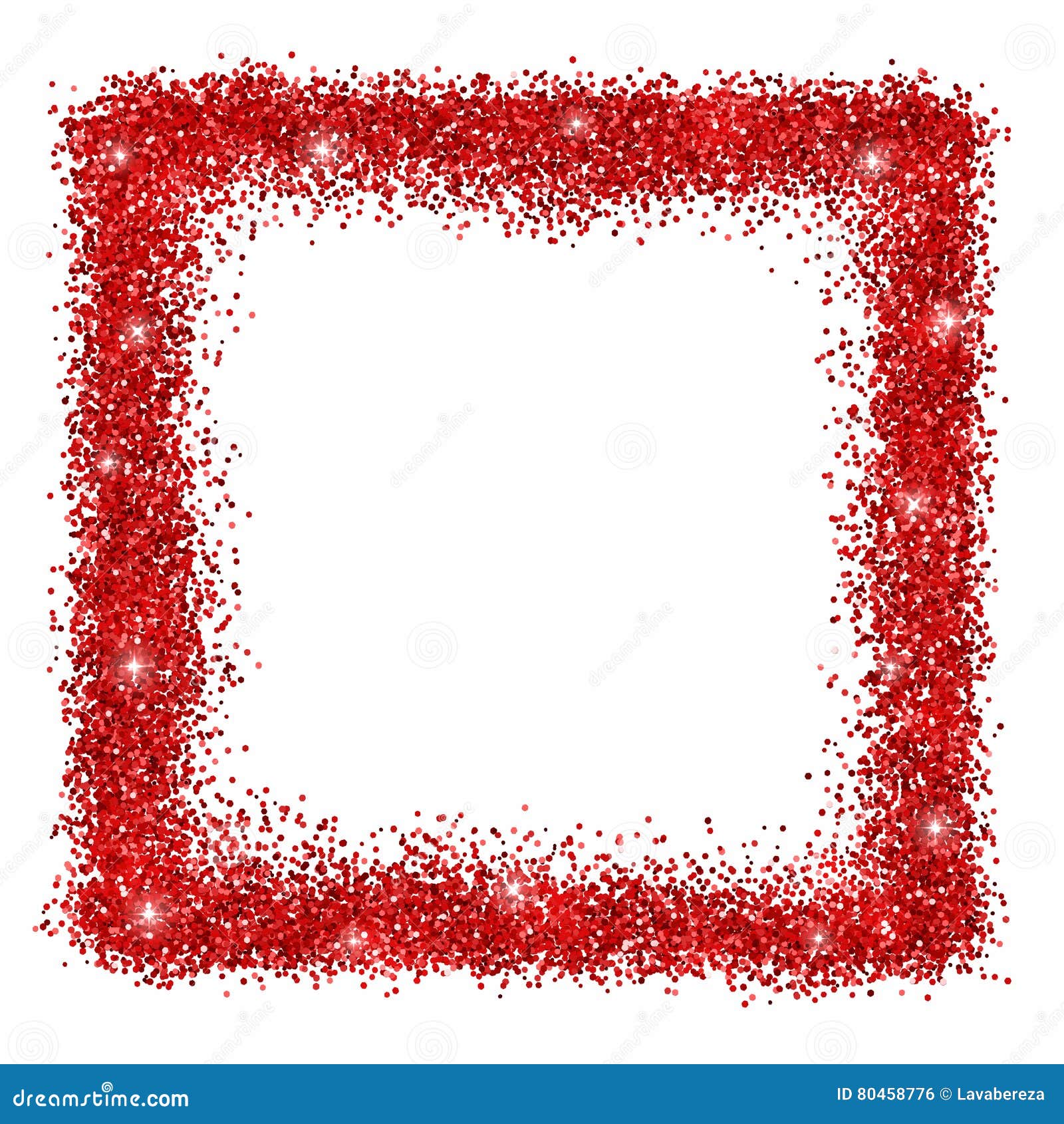 Het Rood Schittert Vierkant Kader Vector Illustratie - Illustration of ...