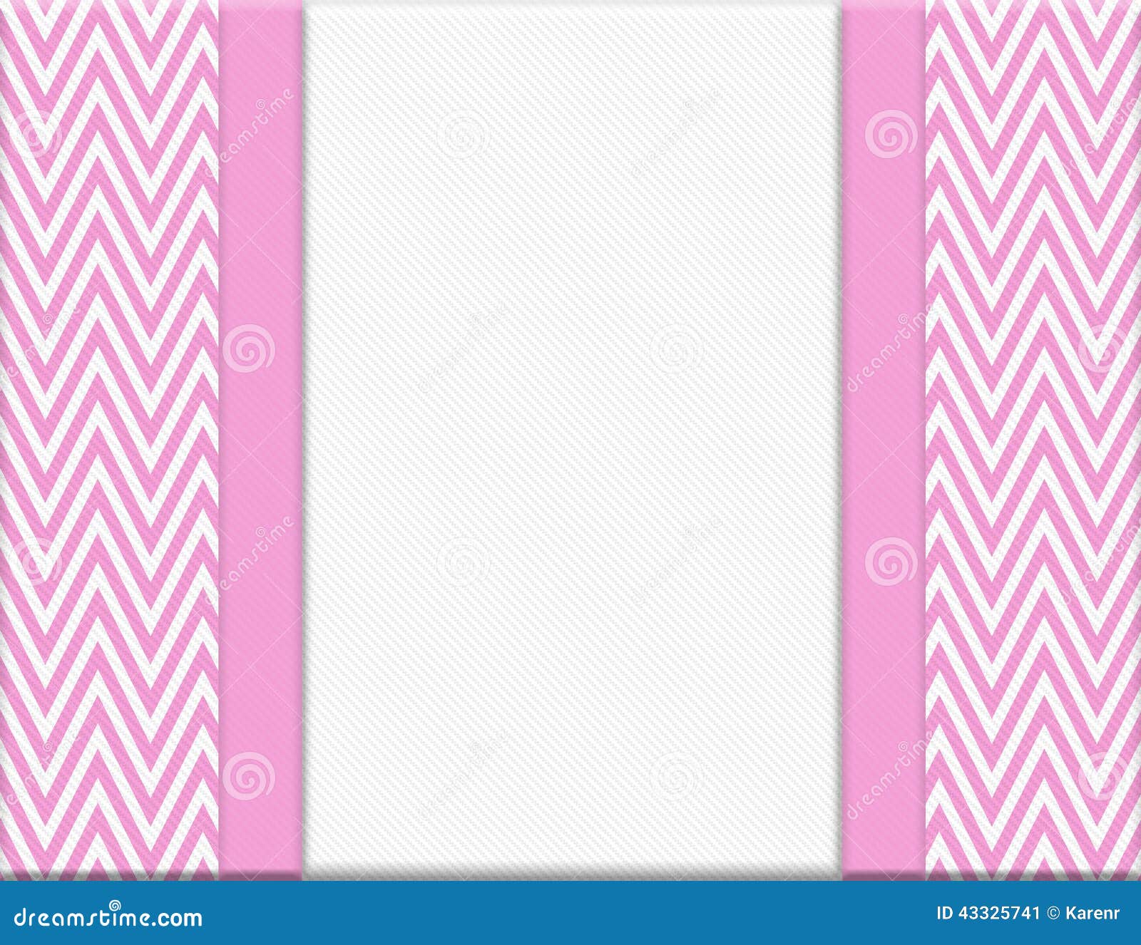 Het Roze En Witte Kader Van De Chevronzigzag Met Lintachtergrond Stock ...