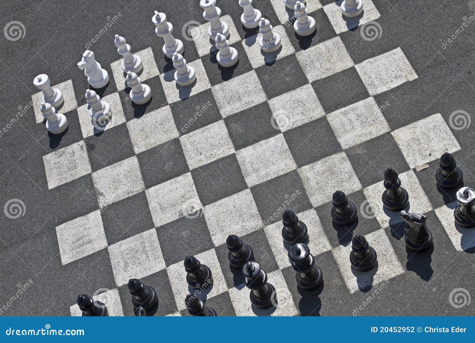 Het schaak van de straat stock foto. Image of mening - 20452952