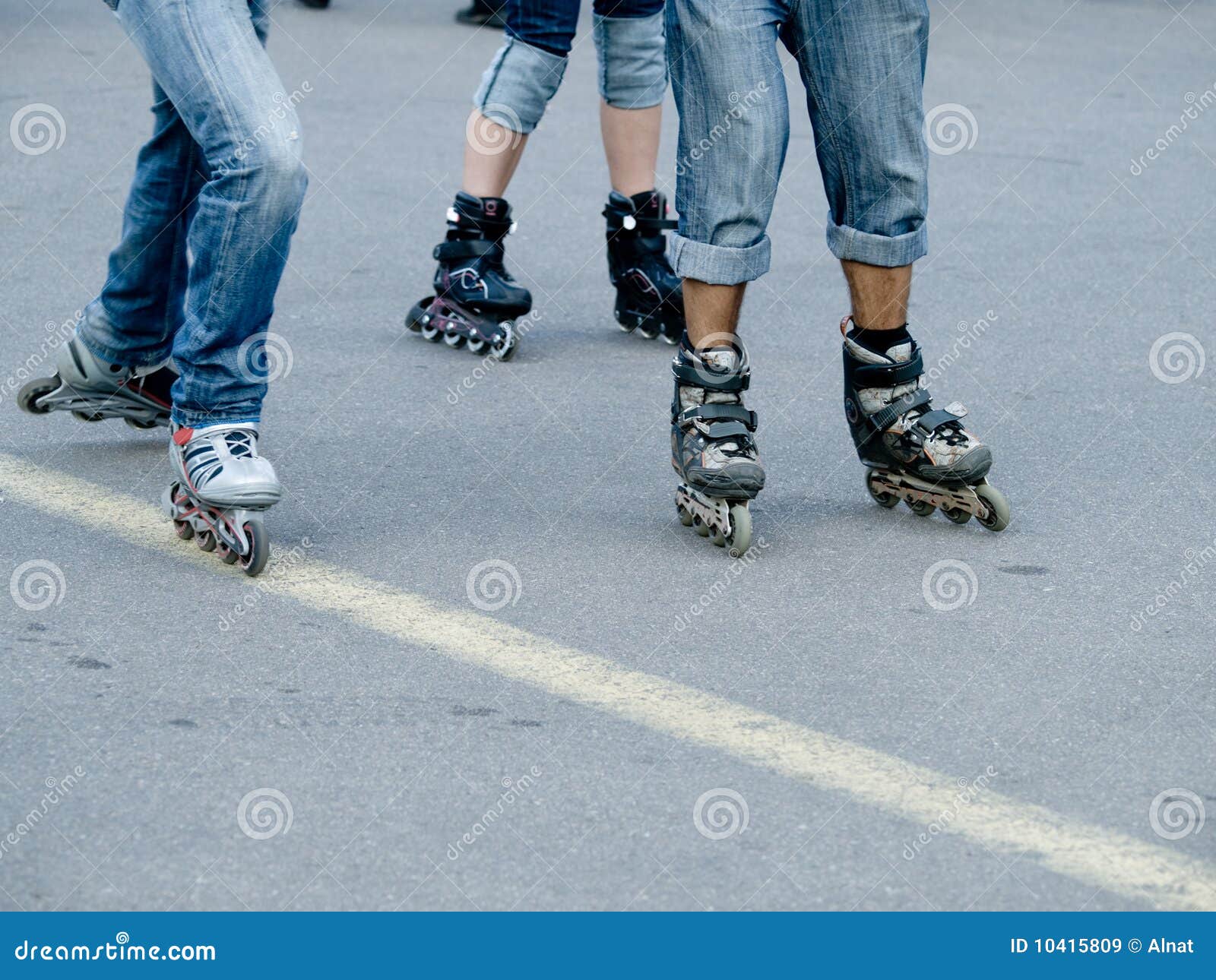 Het schaatsen van de rol stock afbeelding. Image of mensen - 10415809