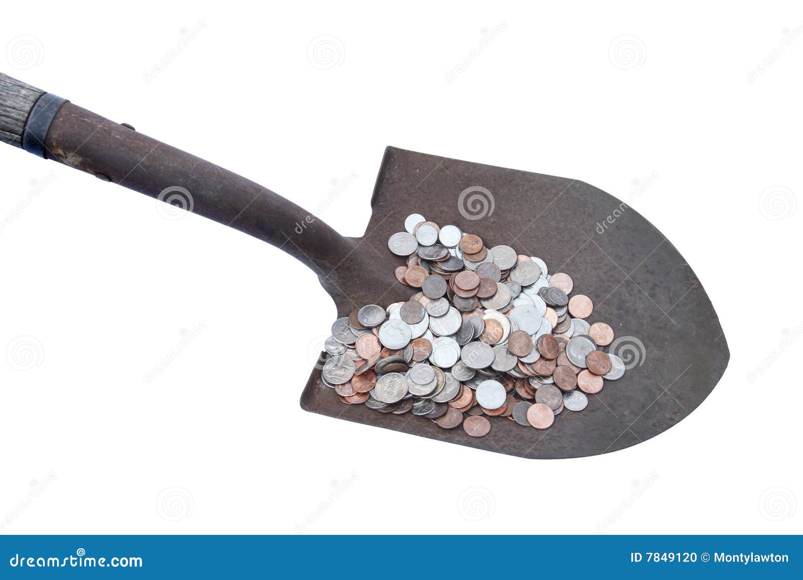 Het scheppen van geld stock foto. Image of staten, afval - 7849120