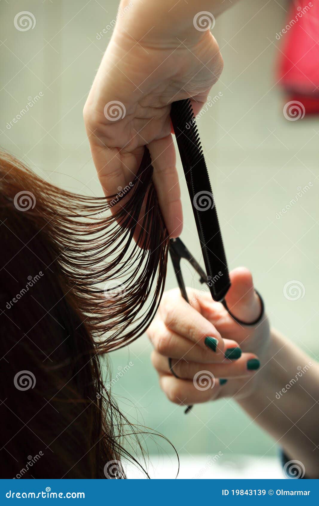 Het Scherpe Haar Van De Kapper Stock Afbeelding - Image of stijl ...
