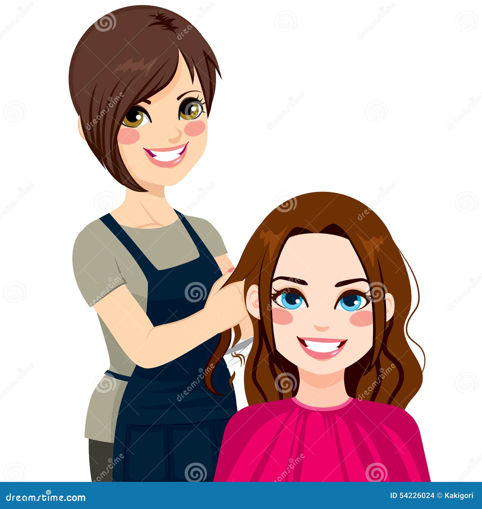 Het Scherpe Haar Van De Kapper Vector Illustratie - Illustration of ...