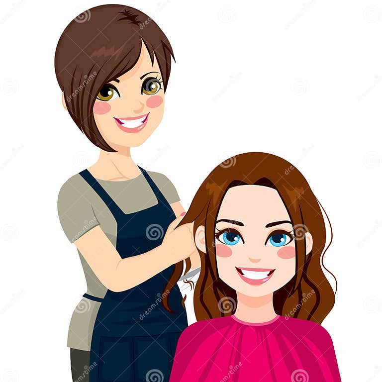 Het Scherpe Haar Van De Kapper Vector Illustratie - Illustration of ...
