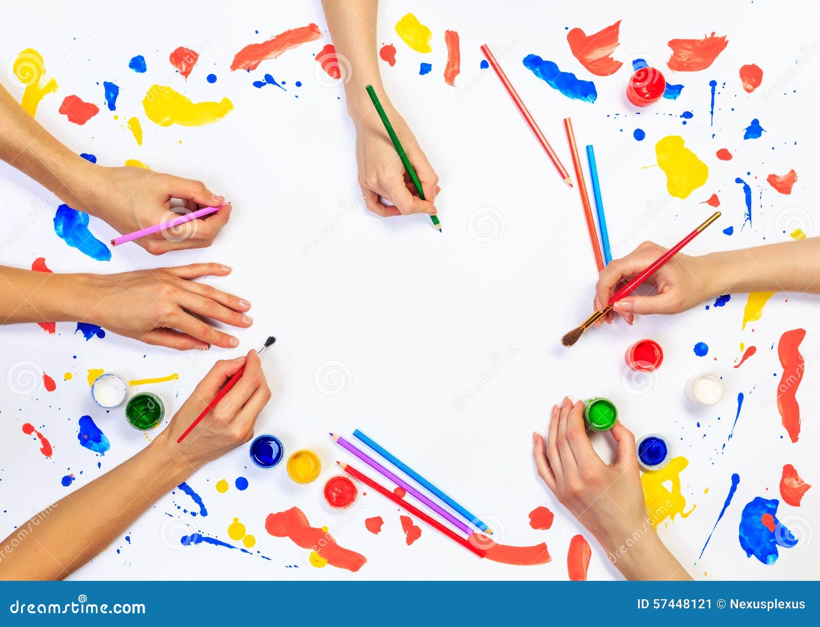 Het Schilderen Van En Het Trekken Van Hobby Stock Afbeelding - Image of ...