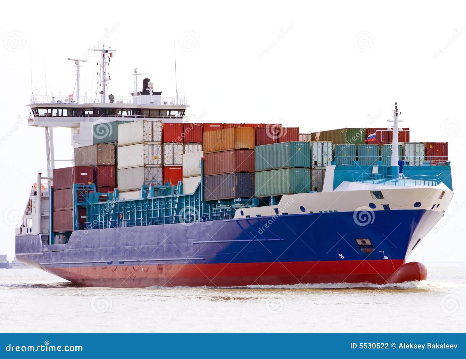 Het schip van de container stock foto. Image of vracht - 5530522