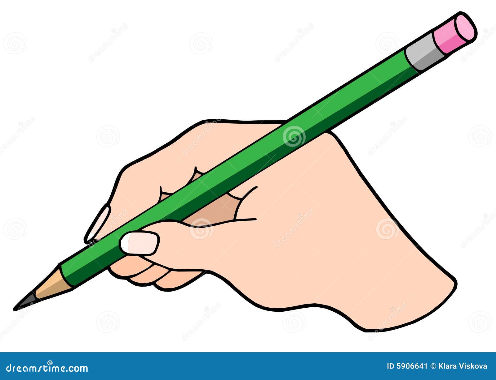 Het Schrijven Van Hand Met Potlood Vector Illustratie - Illustration of ... Het Schrijven Van Hand Met Potlood Vector Illustratie - Illustration of ...