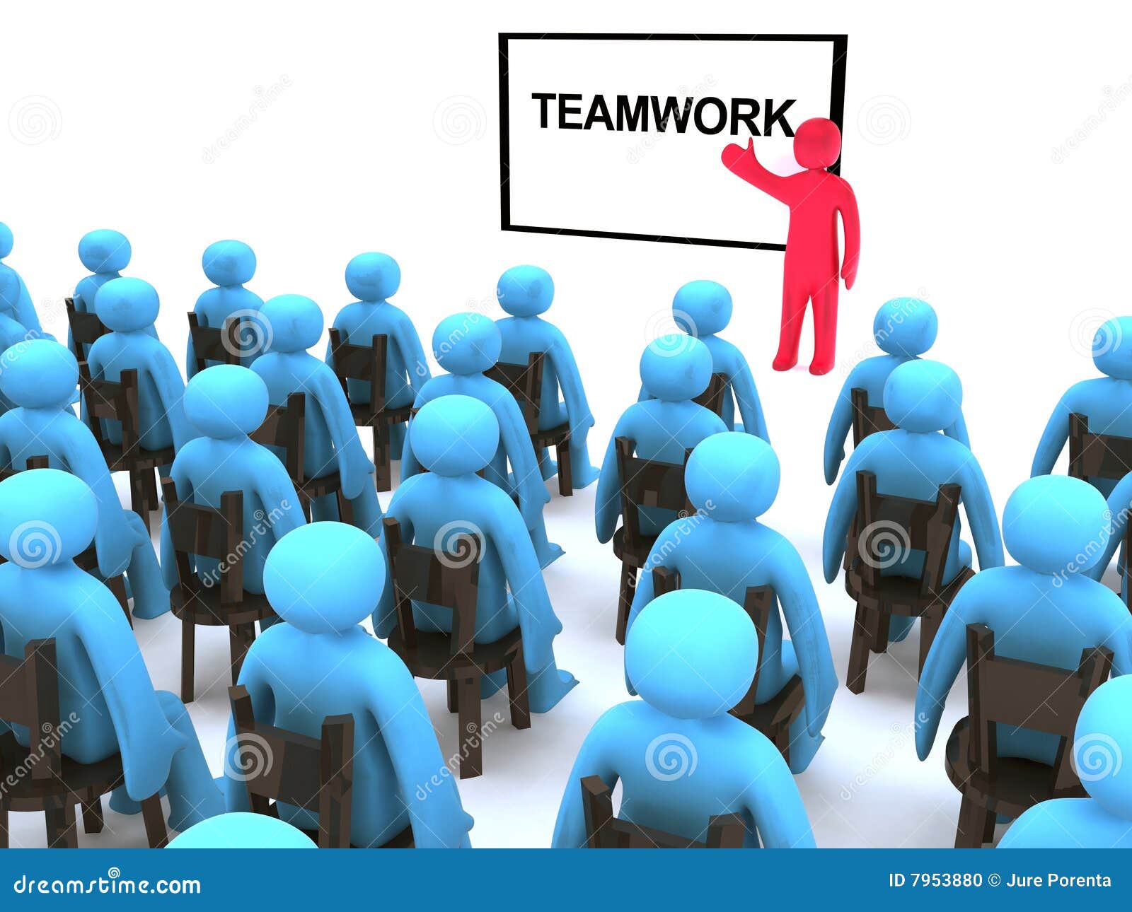 Het Seminarie Van Het Groepswerk Stock Illustratie - Illustration of ...