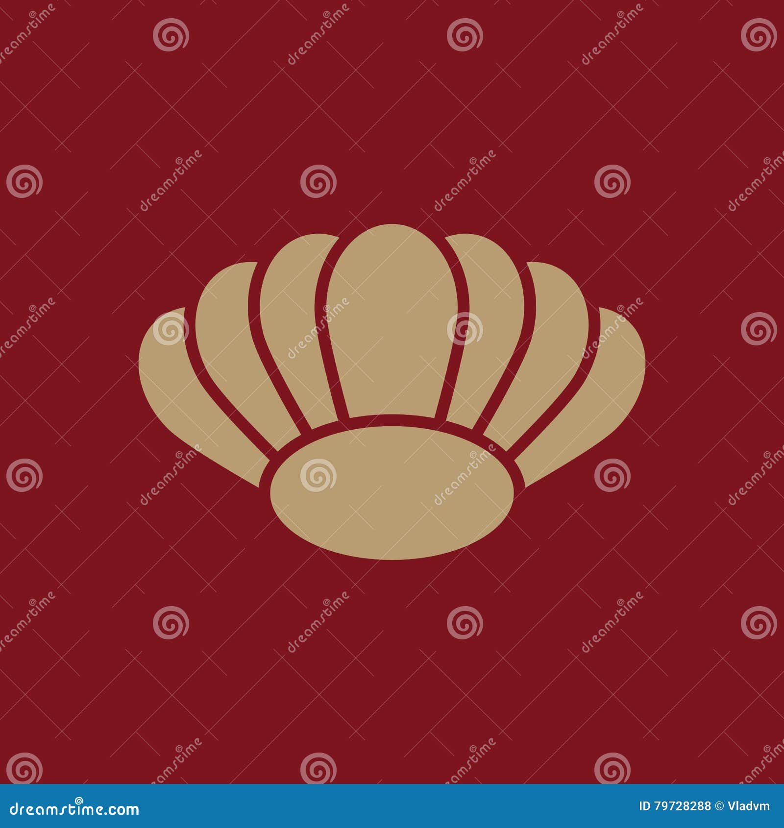 Het Shell Pictogram Oceaansymbool Vlak Vector Illustratie ...