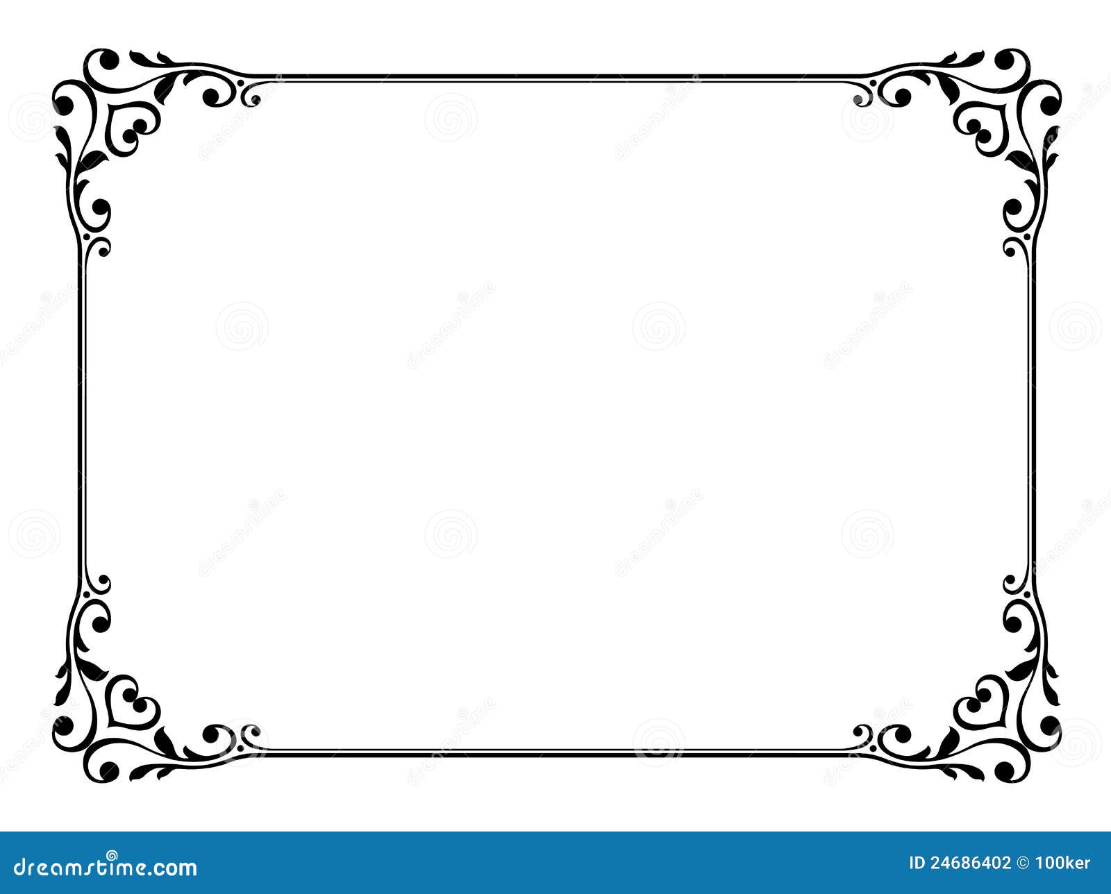 Het Sier Decoratieve Frame Van De Kalligrafie Vector Illustratie ...