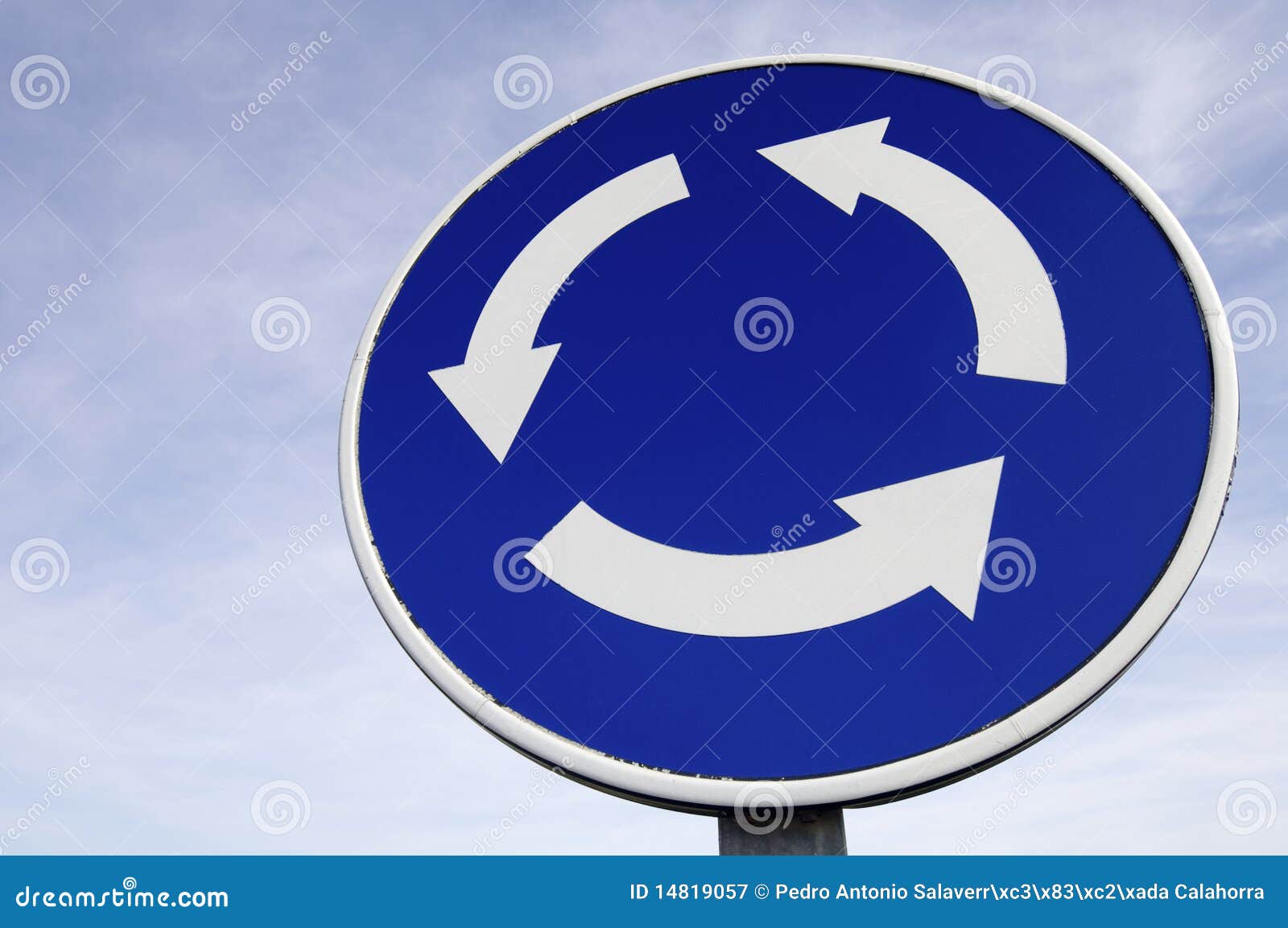 Het signaal van de rotonde stock afbeelding. Image of belangrijk - 14819057