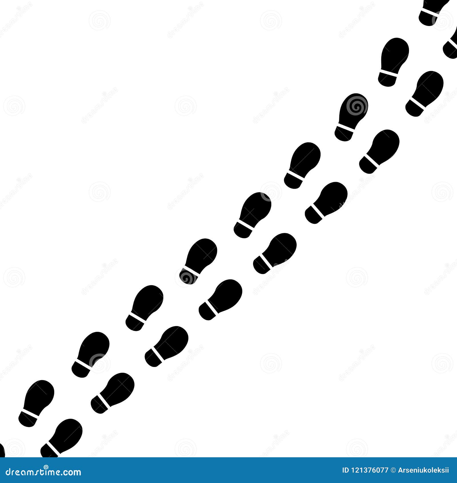 Het Silhouet Van Het De Voetspoor Van Kindschoenen Vector Illustratie ...