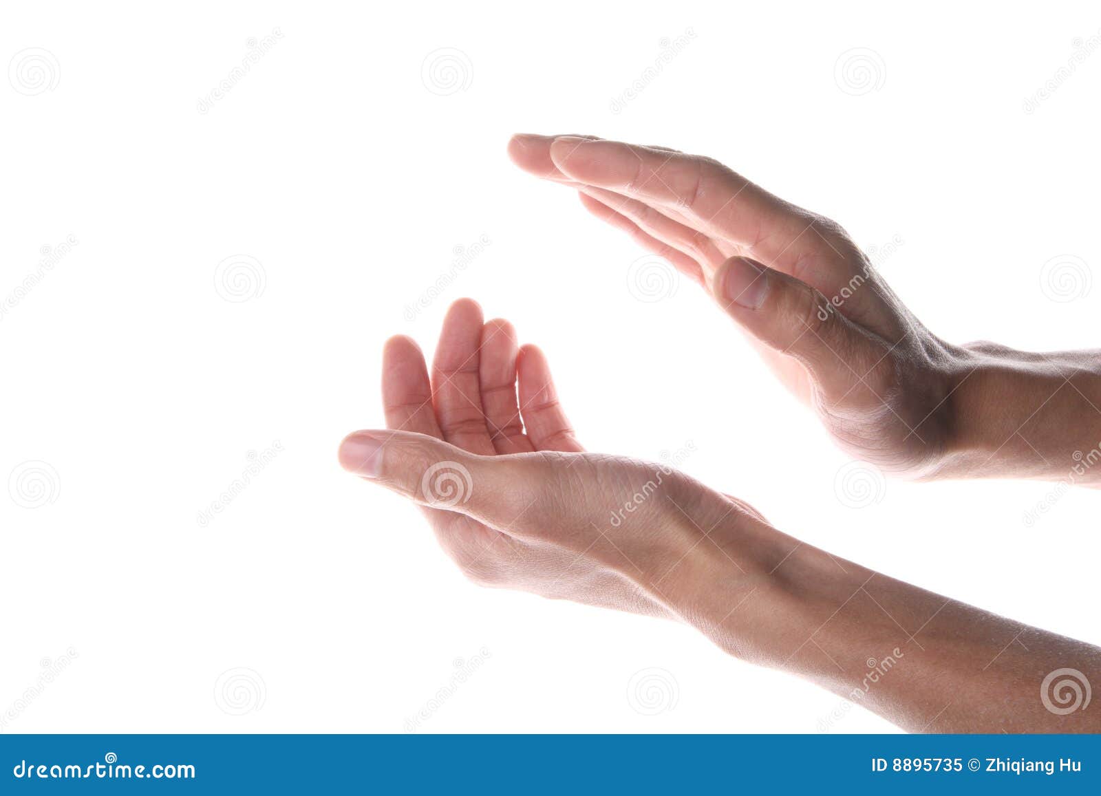 Het slaan van hand stock afbeelding. Image of huid, succes - 8895735