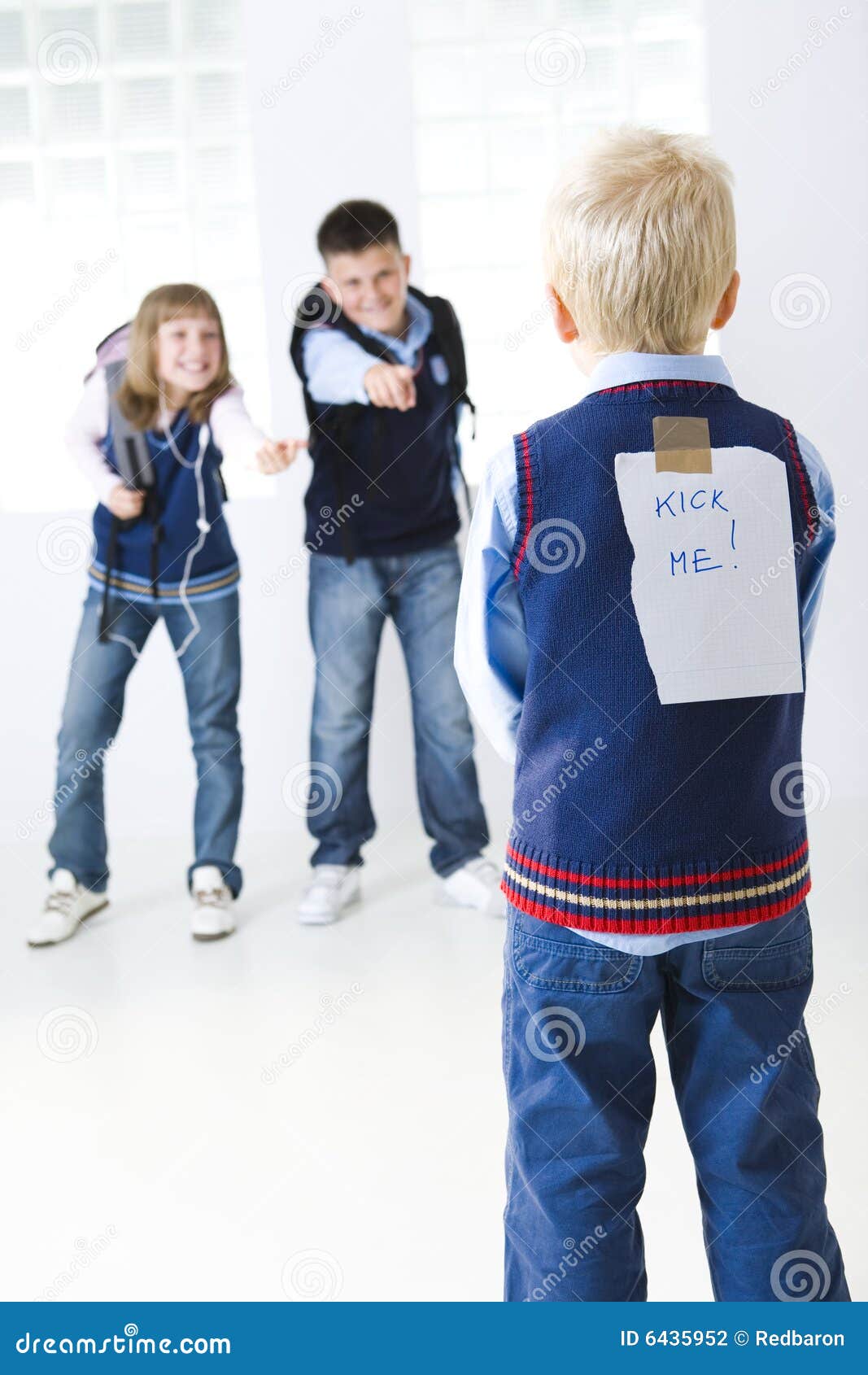 Het Slachtoffer Van School-grap Stock Foto - Image of onderbreking ...