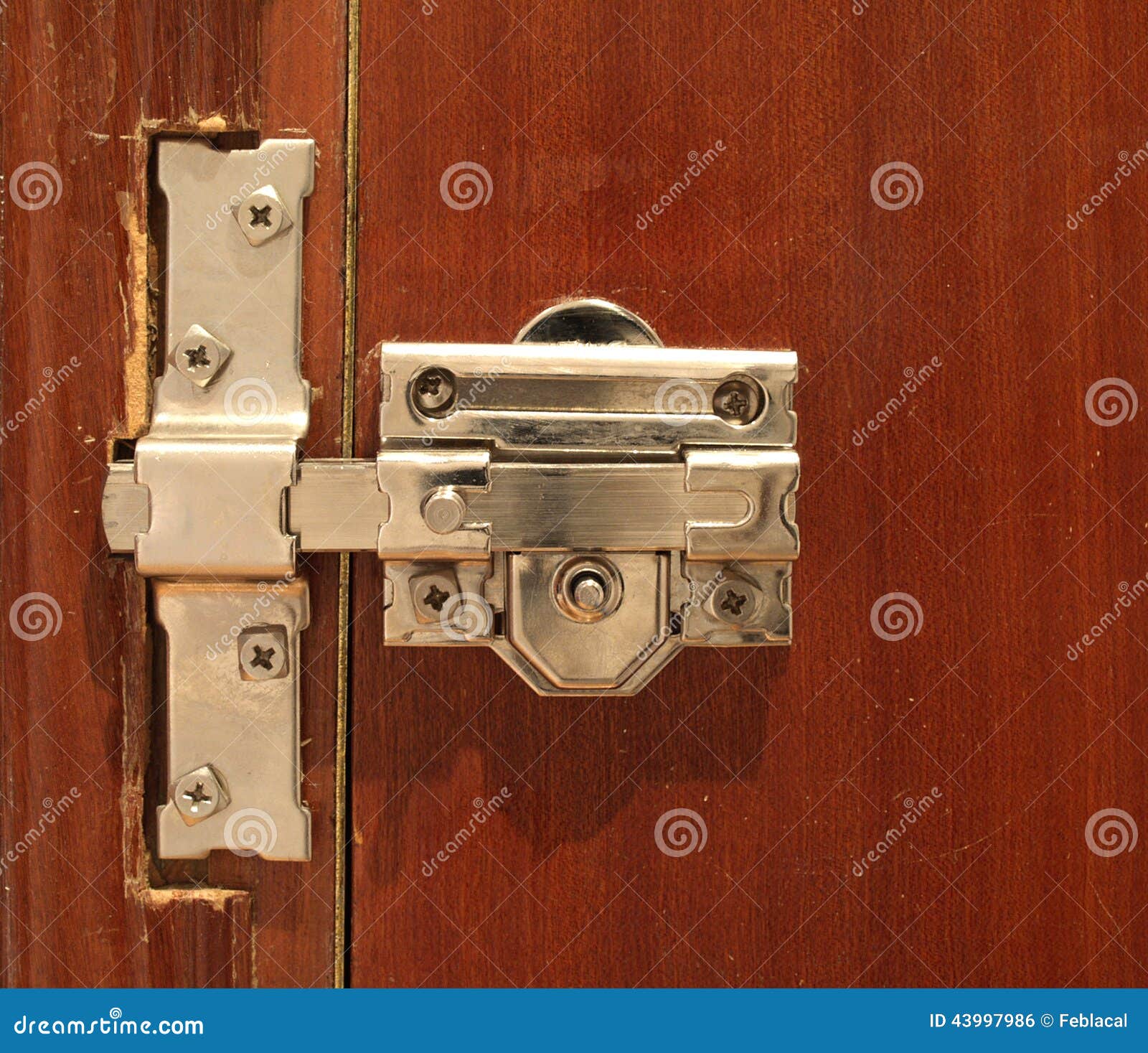 Het slot van de deur stock foto. Image of bouw, veilig - 43997986