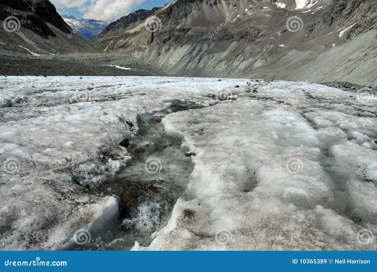 Het Smelten Van De Gletsjer Stock Afbeelding - Image of warm, overzees ...
