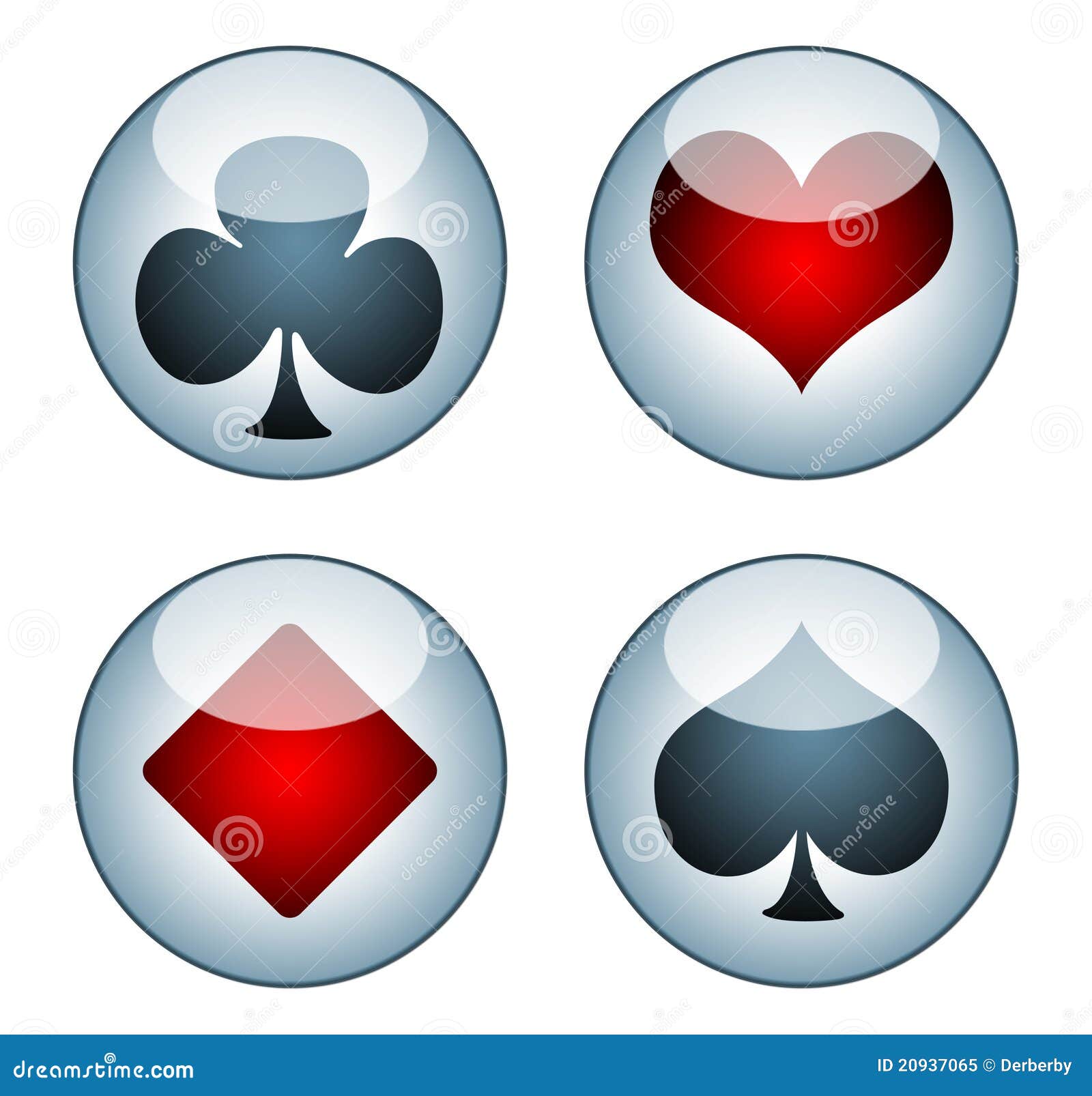 Het Spelkaart Van Pictogrammen Voor Web Stock Illustratie ...