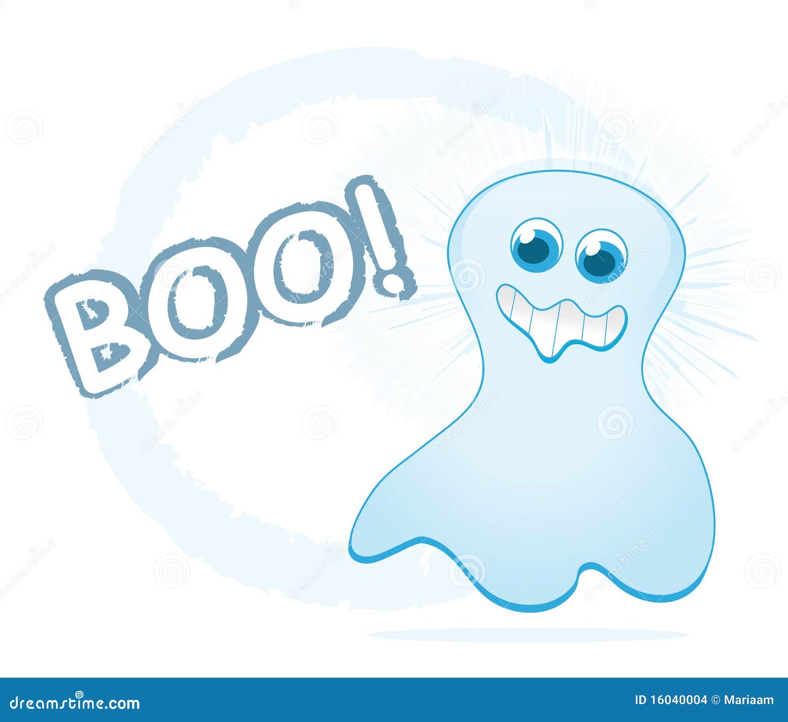 Het Spook Van Het Beeldverhaal Vector Illustratie - Illustration of ...